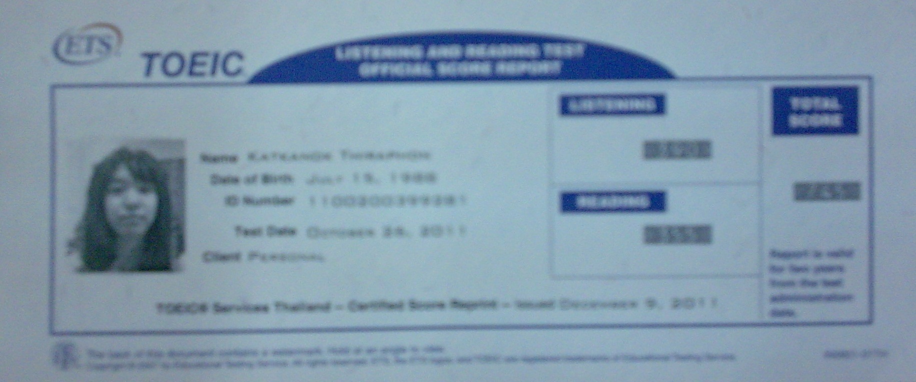 โทอิค Toeic Test Bangkok & Thailand. 700++ at TheBrightBrain.com